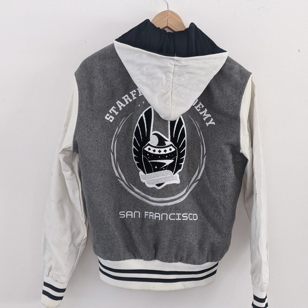 Star Trek Starfleet Academy Varsity Jacket With Hood - Gem